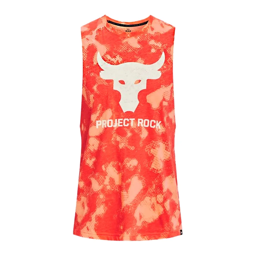 Musculosa Under Armour Project Rock Brahma - NARANJA/BLANCO | Vaypol